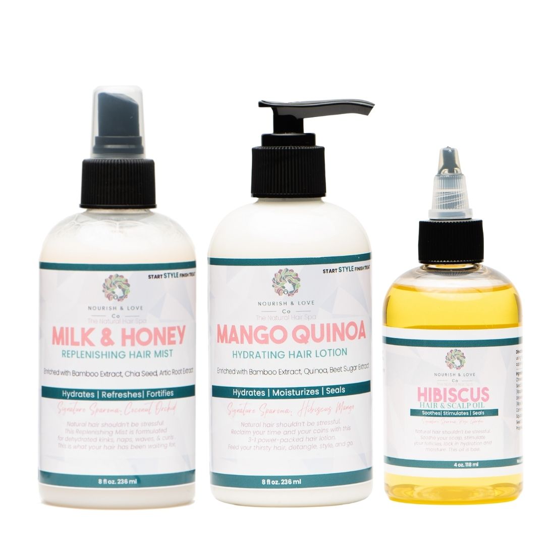 Best Seller Trio Natural Hair Kits – Nourish and Love Co.